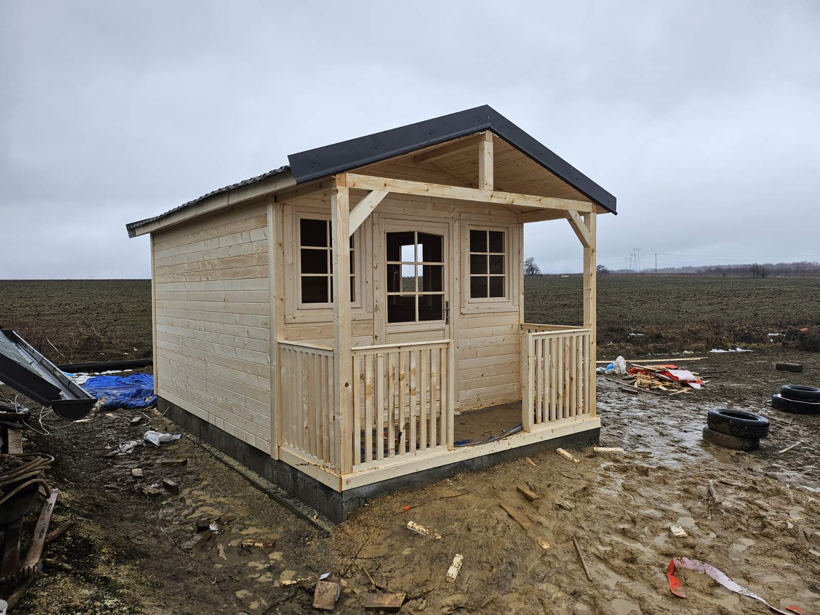 Model BNG 45 Model BNG 45 Dimenzije kuce 4x3m – ukupno 12m2 Trem 1mx3m ...